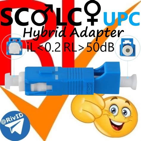Jual Connector SC LC UPC Adapter Hybrid FO LC Female To SC Male Fiber Optic Jakarta Utara