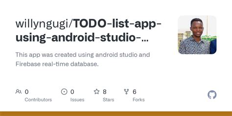 Github Willyngugi Todo List App Using Android Studio And Firebase This App Was Created Using