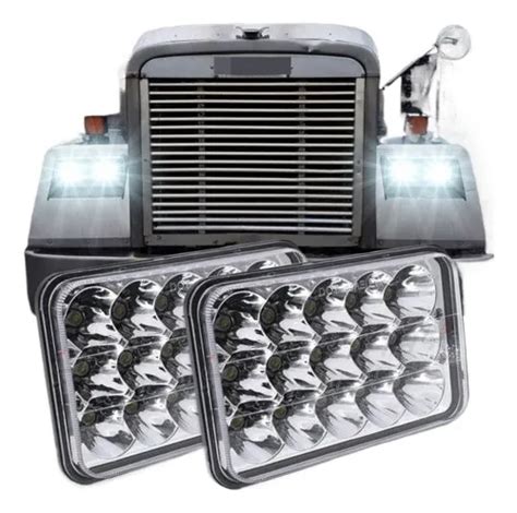 Dd Cd 2025 Faros Led 4x6 Para Freightliner Fld120 1988 2010 Meses Sin Interés