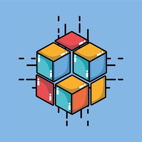 큐브 일러스트 벡터 Freepik에서 무료 고품질 벡터를 다운로드하세요 Freepik