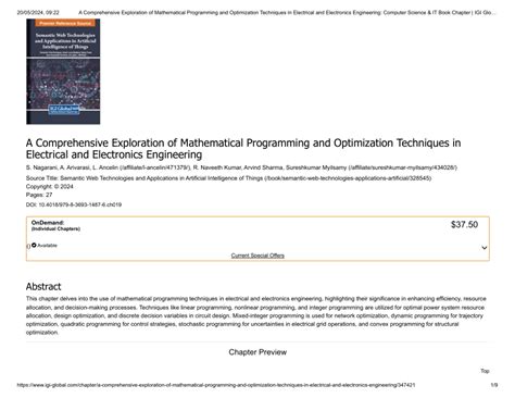 Pdf A Comprehensive Exploration Of Mathematical Programming And
