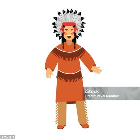 아메리카 원주민 인디언 전통 의상 및 모자 벡터 일러스트 레이 션 독일에 대한 스톡 벡터 아트 및 기타 이미지 독일 만화 머리 장식물 Istock