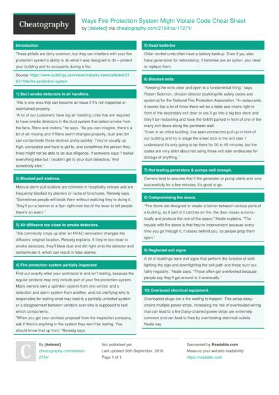 18 Fire Cheat Sheets Cheat Sheets For Every Occasion