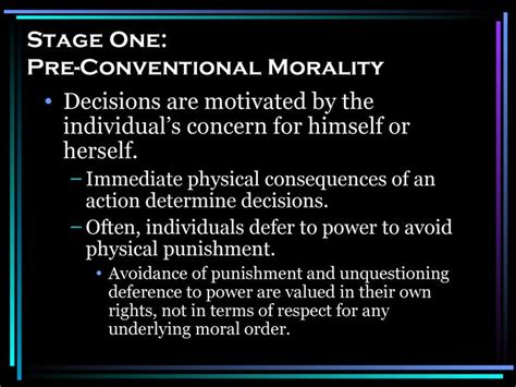 Conventional Morality Definition Stages Video