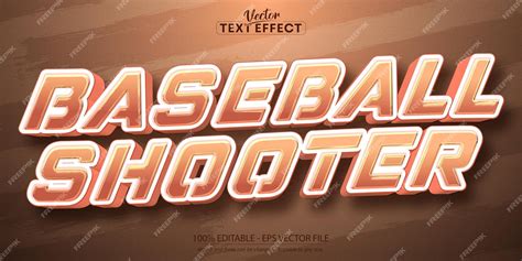Efecto De Texto Deportivo Estilo De Texto De Póster De Tirador De
