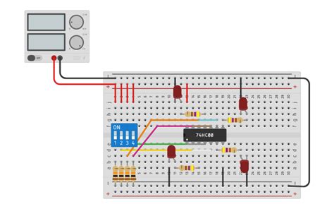 Circuit Design Circuito 74hc00 Tinkercad