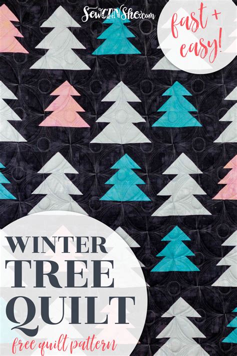Printable Tree Quilt Block Pattern