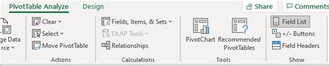 3 Tips For The Pivot Table Fields List In Excel Excel Campus