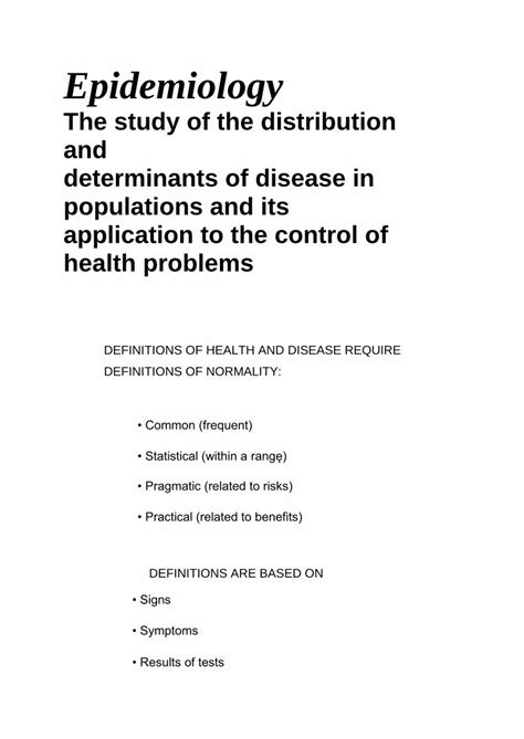 Pdf Epidemiology Pl Files 61 Sub 2209 1461593035 Epidemiology Fo