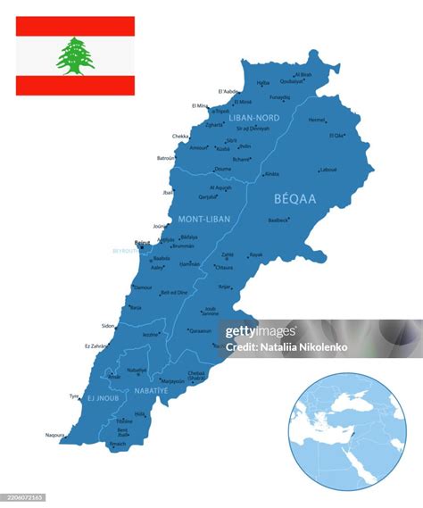 Lebanon Detailed Map With Regions And Cities Of The Country High Res
