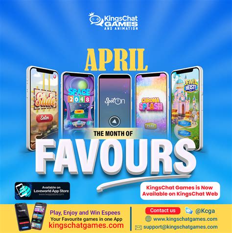 Kingschat 𝐖𝐞𝐥𝐜𝐨𝐦𝐞 𝐭𝐨 𝐀𝐏𝐑𝐈𝐋— 𝐎𝐮𝐫 𝐌𝐨𝐧𝐭𝐡 𝐨𝐟 𝐅𝐀𝐕𝐎𝐔𝐑𝐒 Kingschat Games