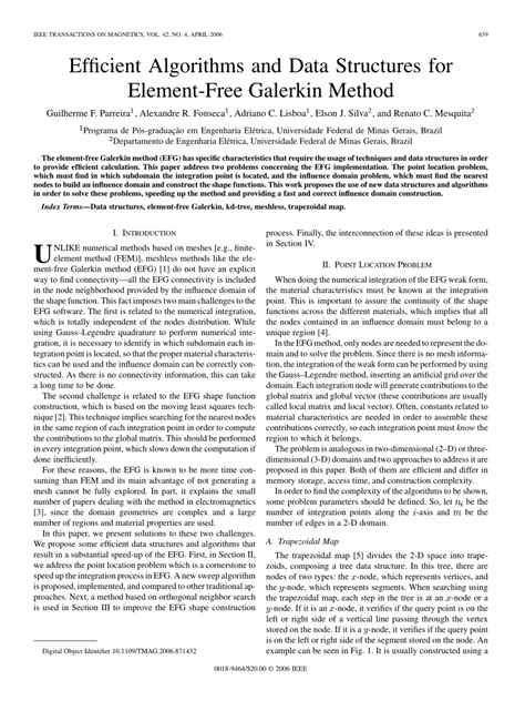 pdf efficient algorithms and data structures for element free