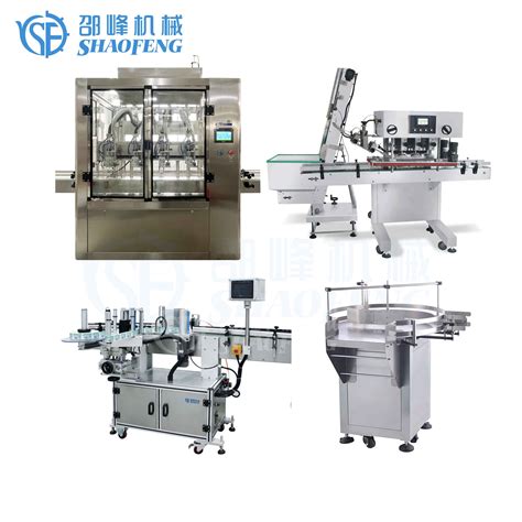 Automatic Filling Capping Labeling Production Line 4 Nozzles Tracking Type Shampoo Cream Lotion