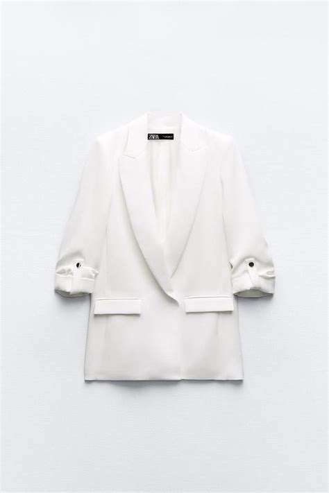 Білий блейзер жакет піджак Zara — ціна 800 грн у каталозі Піджаки і жакети Купити жіночі речі за