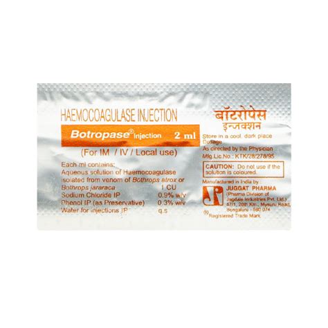 Botropase Injection Hemocoagulase At Rs 162 Box Nagpur Id 24232490562