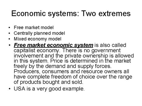 Chapter 2 Economic Systems For Resource Allocation The