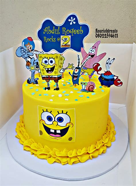Spongebob Round Cake