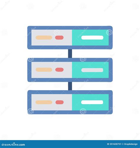 Data Partition Technology Icon Stock Vector Illustration Of Partition