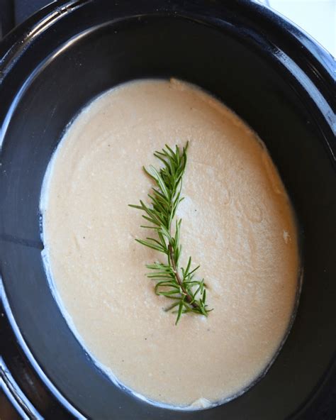 Slow Cooker Creamy Garlic Parsnip Soup The Lazy Slow Cooker
