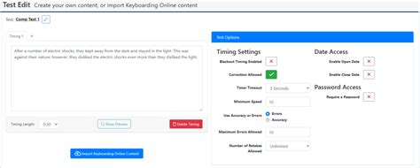 Creating And Assigning Tests Keyboarding Online