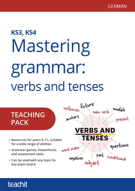 Mastering German Verbs And Tenses Ks3 And Ks4 Teachit