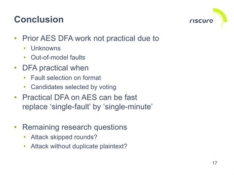 Practical Differential Fault Attack On Aes Pdf Databases Computer