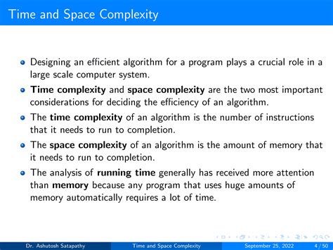 Time And Space Complexity Pdf