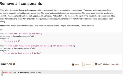 Remove All Consonants Write A Function Called Removeconsonants Which