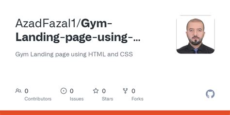 github azadfazal1 gym landing page using html and css gym landing
