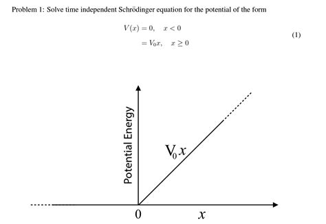 problem 1 solve time independent schrödinger