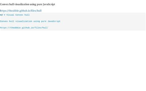 Visual Convex Hull Abhishek Chaudhary Observable