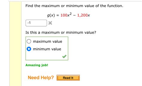 Solved Find The Maximum Or Minimum Value Of The Solved Find The Maximum Or Minimum Value Of The