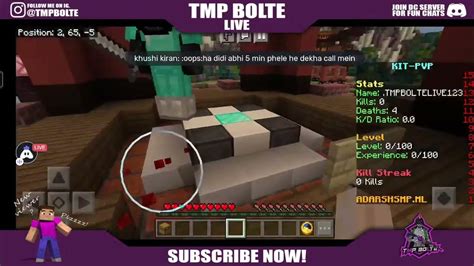 minecraft public smp live java pe 24 7 server😍😘 tmp bolte live