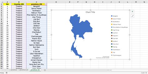 สร้างแผนที่สุดเจ๋งใน Excel ง่ายเว่อร์ ไม่ใช่นักภูมิศาสตร์ก็ทำได้ Thep Excel
