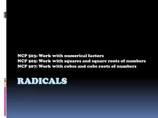 PPT Introduction To Radicals PowerPoint Presentation Free Download ID