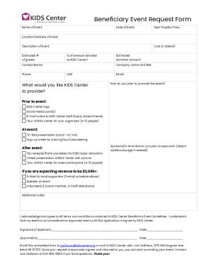 Fillable Online Event Request Form Template Fax Email Print PdfFiller