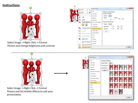 D People Standing With Gears Ppt Graphics Icons Powerpoint PowerPoint Slide Images PPT