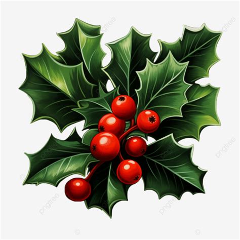 홀리베리와 잎 크리스마스 홀리 베리 클립 아트 Png 일러스트 및 이미지 에 대한 무료 다운로드 Pngtree