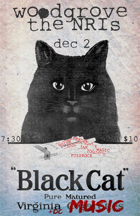 Black Cat Gig Poster