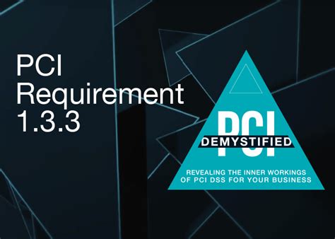 PCI DSS Requirement Implement Anti Spoofing Measures PCI Demystified