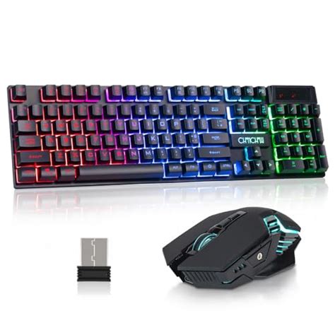 Chonchow Usb Wireless Gaming Keyboard And Mouse Combo Led Want It All