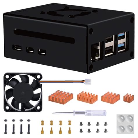 Metal Case With 40mm Cooling Fan For Raspberry Pi 5 The Pi Hut