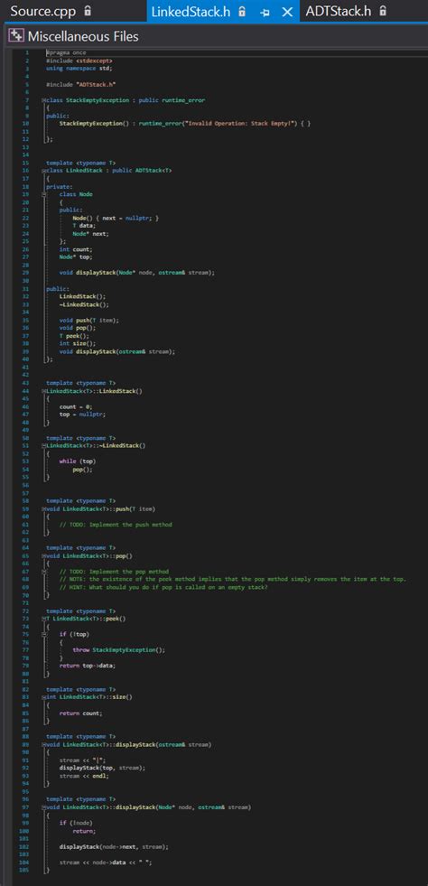 solved linkedstack h a x adtstack h a source cpp ô