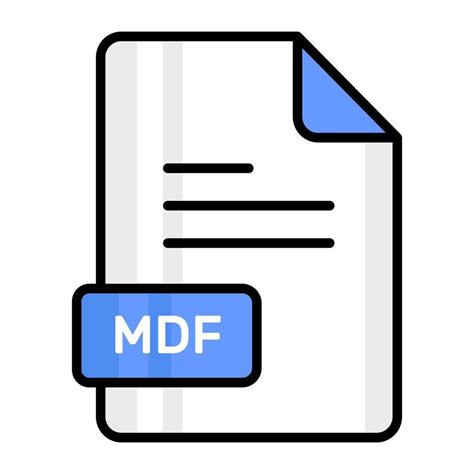 An Amazing Vector Icon Of Mdf File Editable Design 19942043 Vector Art