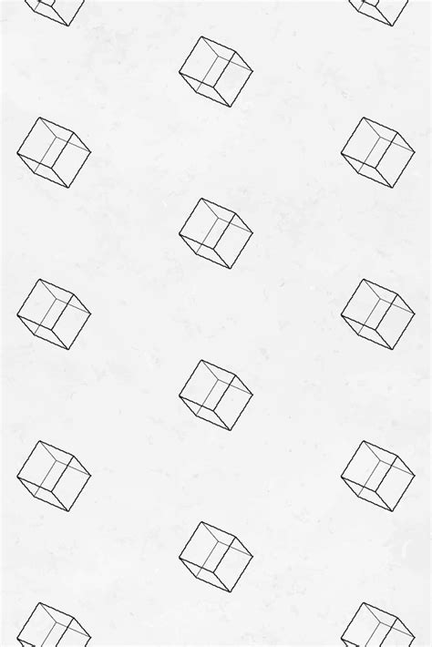 Free Vector Seamless 3d Geometric Cubic Patterned Background Vector