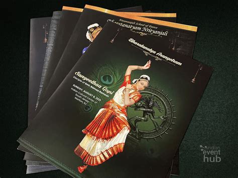 Booklet Brochure For Arangetram Indian Event Hub