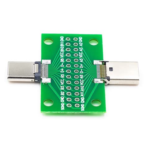 Usb 3 1 連接器 Type C 轉接板 Pcb 板母頭公頭轉換器 2 13p 轉 2 54mm 傳輸測試板 Usb 蝦皮購物