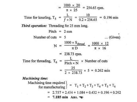 MACHINING TIME CALCULATION PPTX MACHINING TIME CALCULATION PPTX
