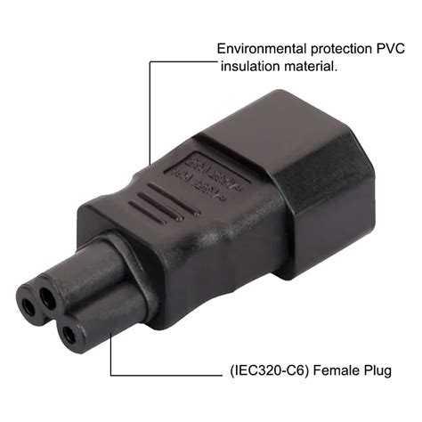 Iec C To C Power Adapter Converter For Pdu Connection