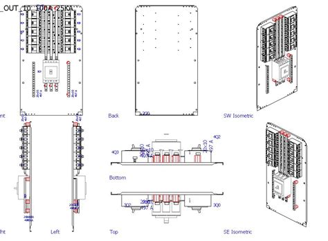 Typical ABB SMDB Panel Incomer Up To 400A 50KA Adjustable Outgoing 10x Up To 100A 25KA Panels